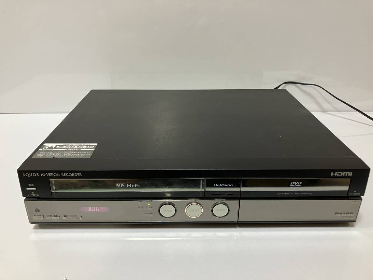 Yahoo!オークション - SHARP HDD/DVD/VHSレコーダー DV-ACV52 ジャンク...