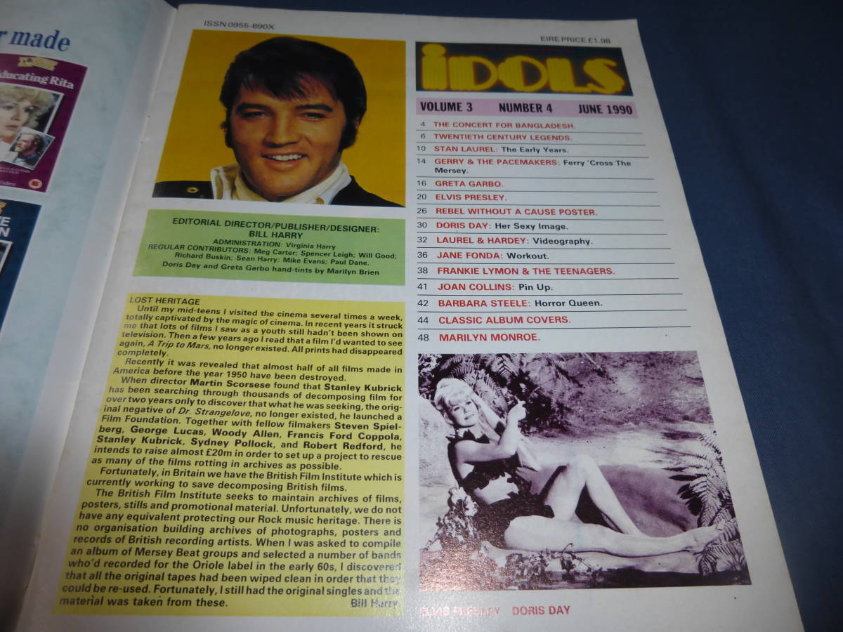 Yahoo!オークション - 洋書「IDOLS」1990年6月号/エルビス・プレスリー...