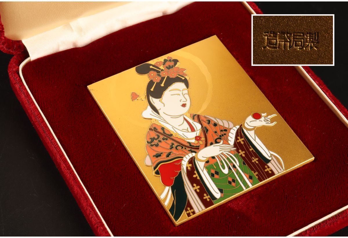 Yahoo!オークション - [URA]造幣局/七宝入吉祥天像文鎮/238g/9-7-172