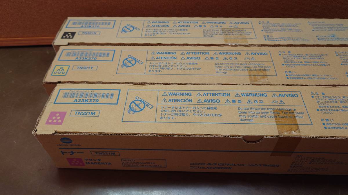 Yahoo!オークション - トナーカートリッジ コニカミノルタ TN321 3本