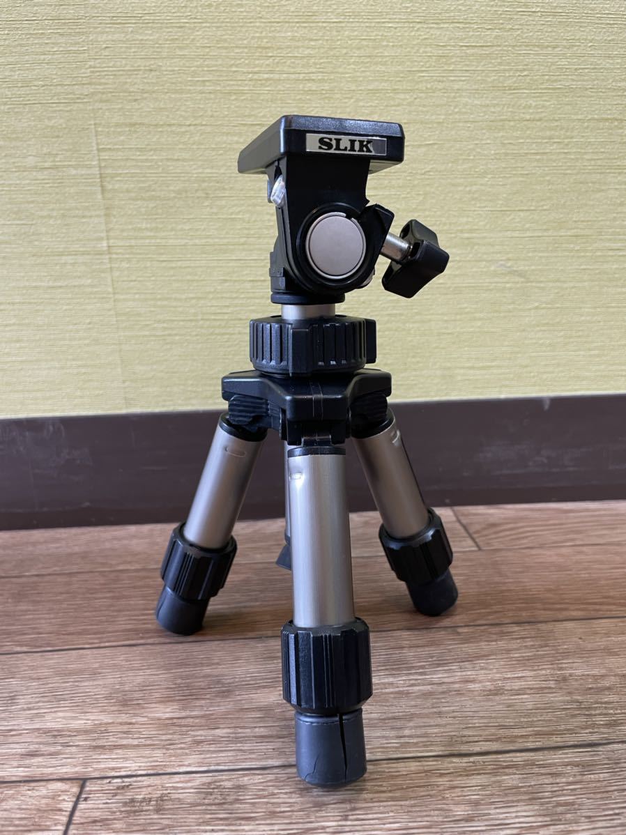 Yahoo!オークション - 美品 SLIK mini スリックミニ 三脚 8555 雲台付...