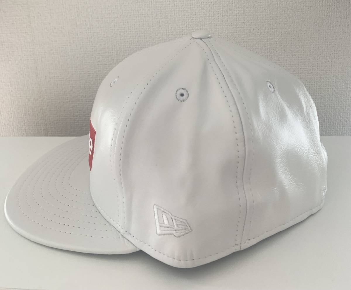代購代標第一品牌－樂淘letao－【希少人気モデル】15AW Supreme × NEW ERA レザーロゴキャップ ホワイト