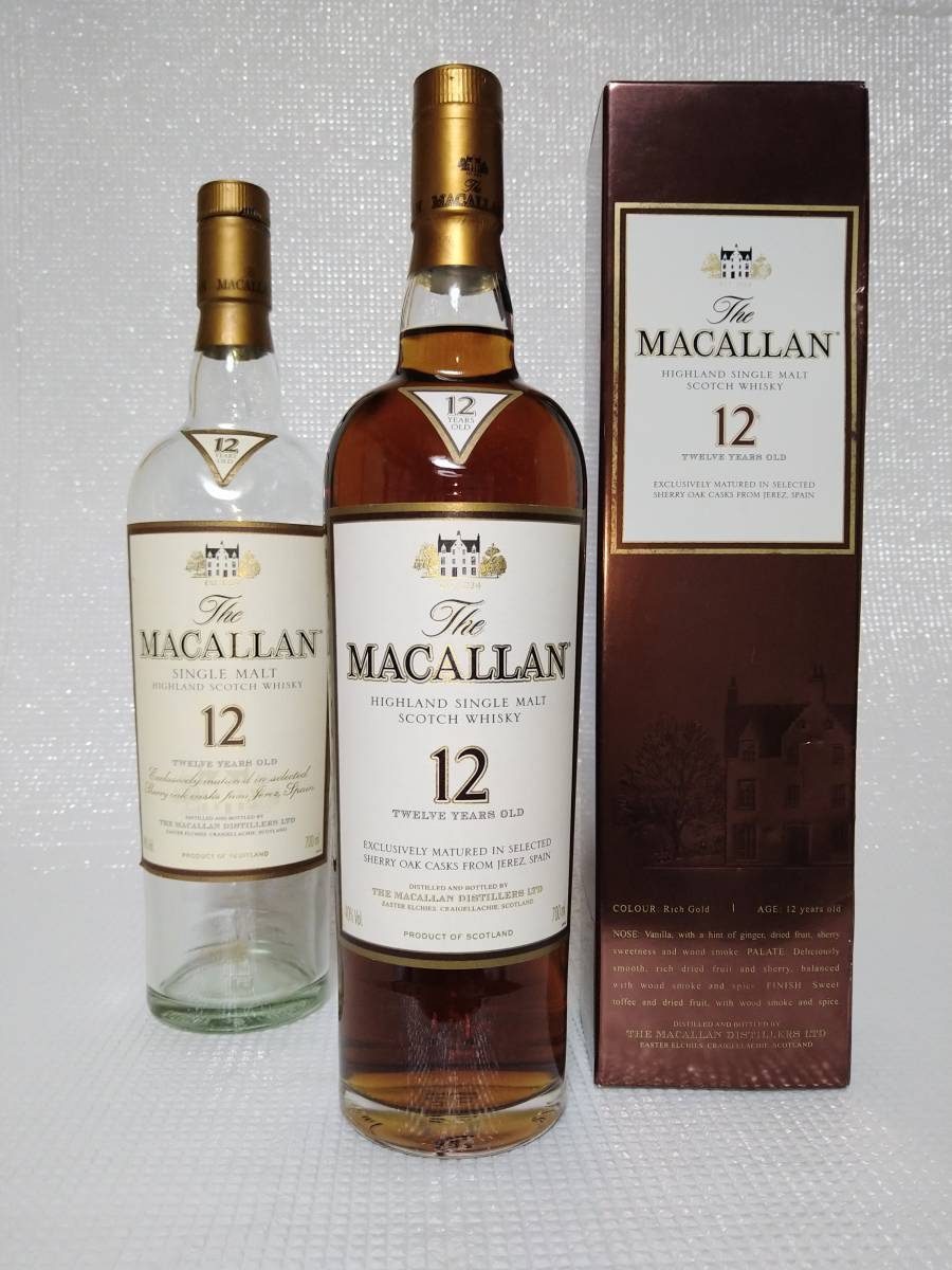 Yahoo!オークション - 未開栓 ザ・マッカラン12年 THE MACALLAN TWELVE...
