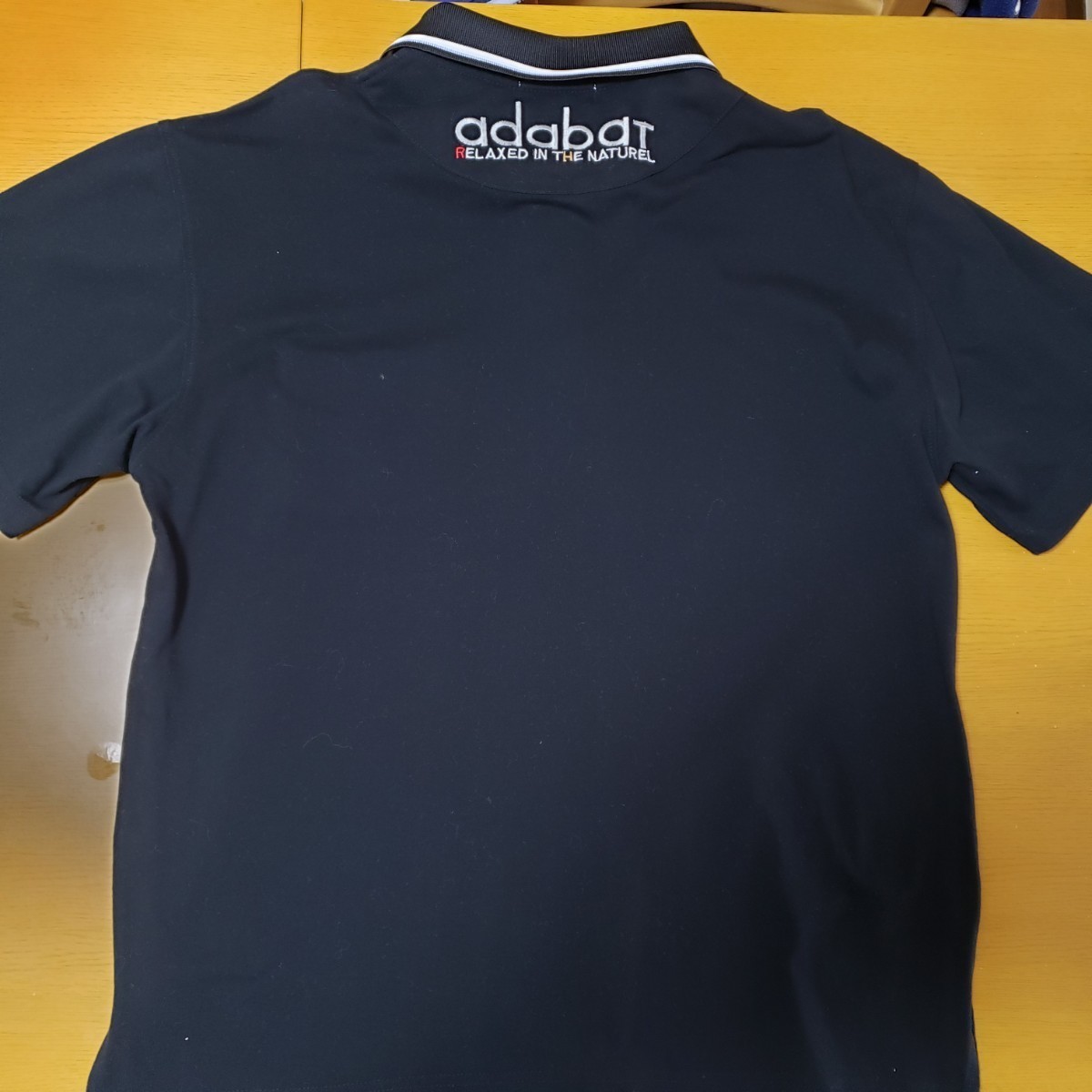 代購代標第一品牌－樂淘letao－美品/adabatアダバット半袖 ポロシャツ/サイズ表記V(XL)/ブラック 送料全国一律レターパックライト370円