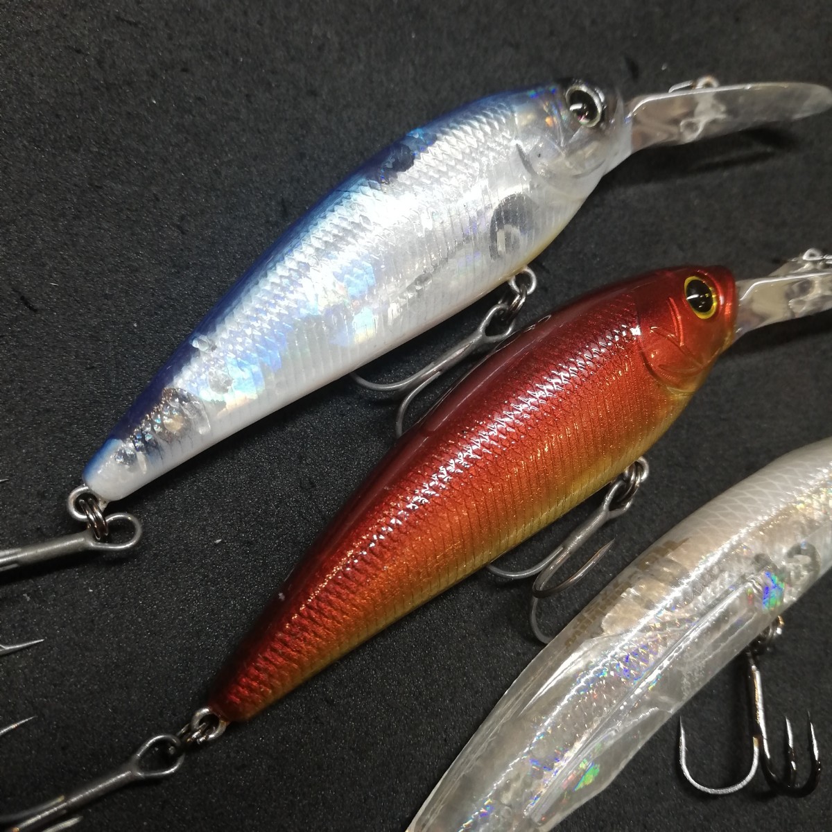 Yahoo!オークション - ハイドアップ huミノー77sp huシャッド60sp x2 3...