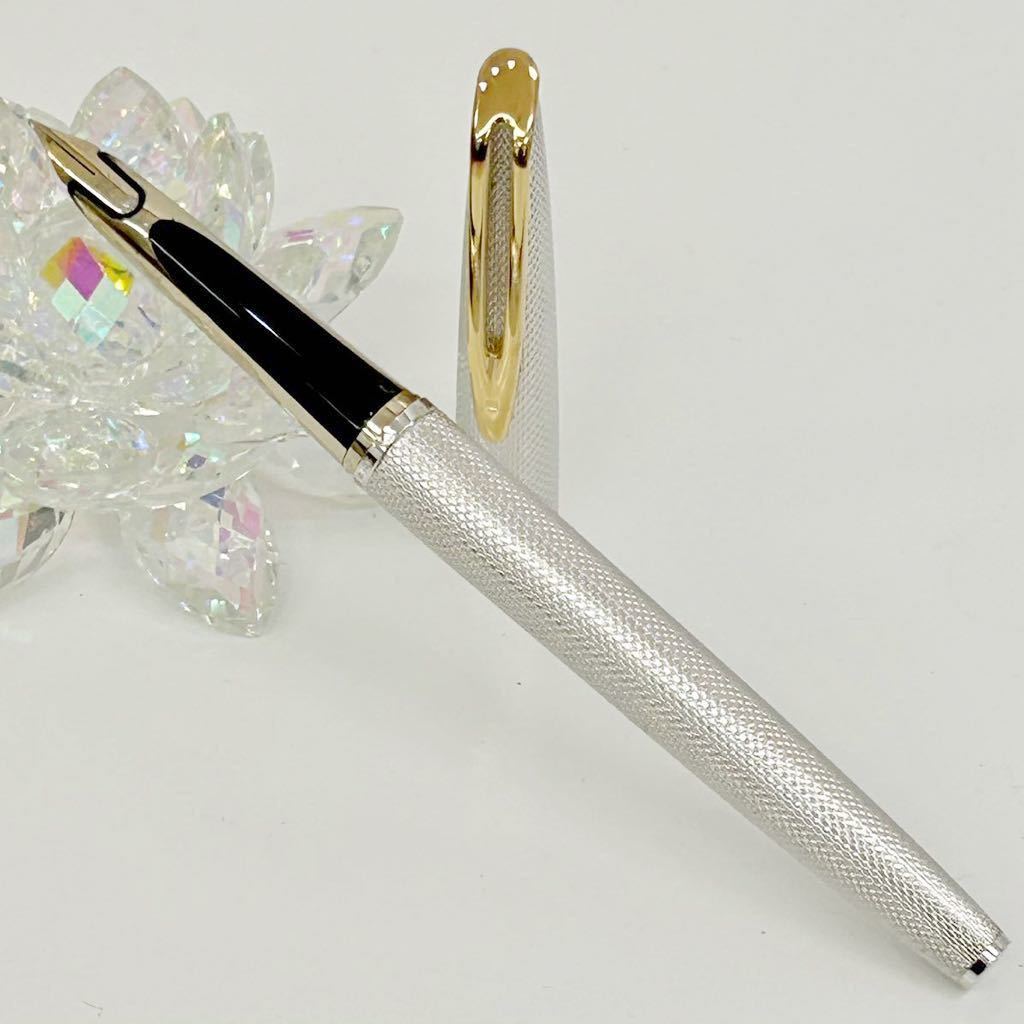 代購代標第一品牌－樂淘letao－【k18 750】WATERMAN ウォーターマン 万年筆 C/F ARGENT MASSIF ペン先 18K 750 シルバーカラー ヴィンテージ