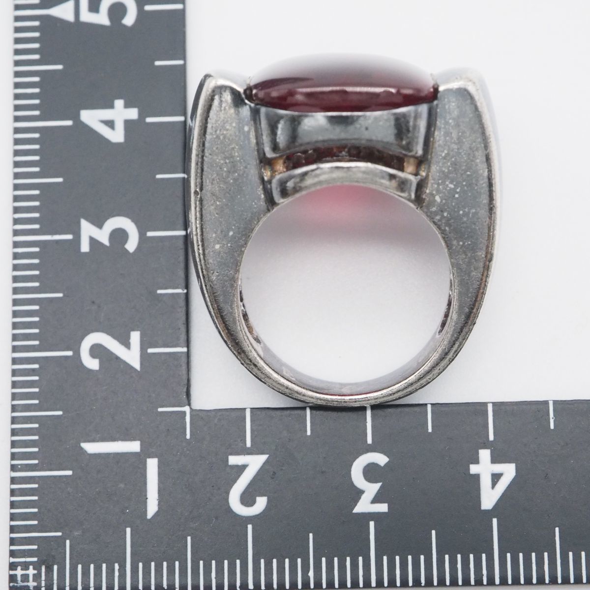 Yahoo!オークション - C722 ルビー スピネル 925刻印 リング デザイン ...