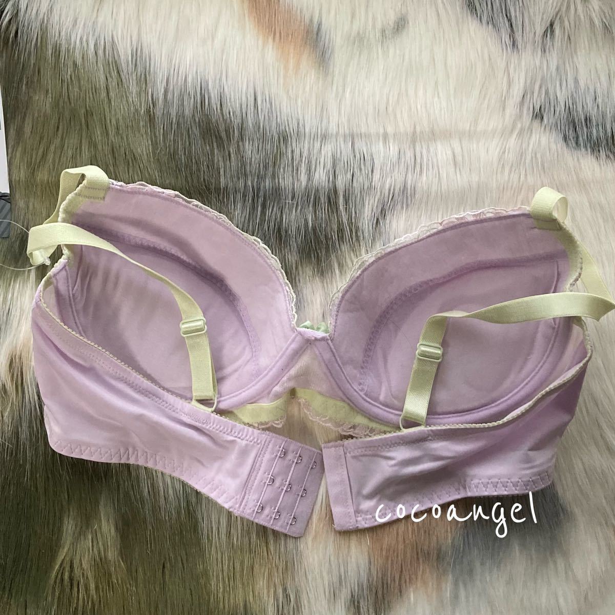 Yahoo!オークション - 【G85-LL パープル系】上下セット 新品 ブラ&シ...