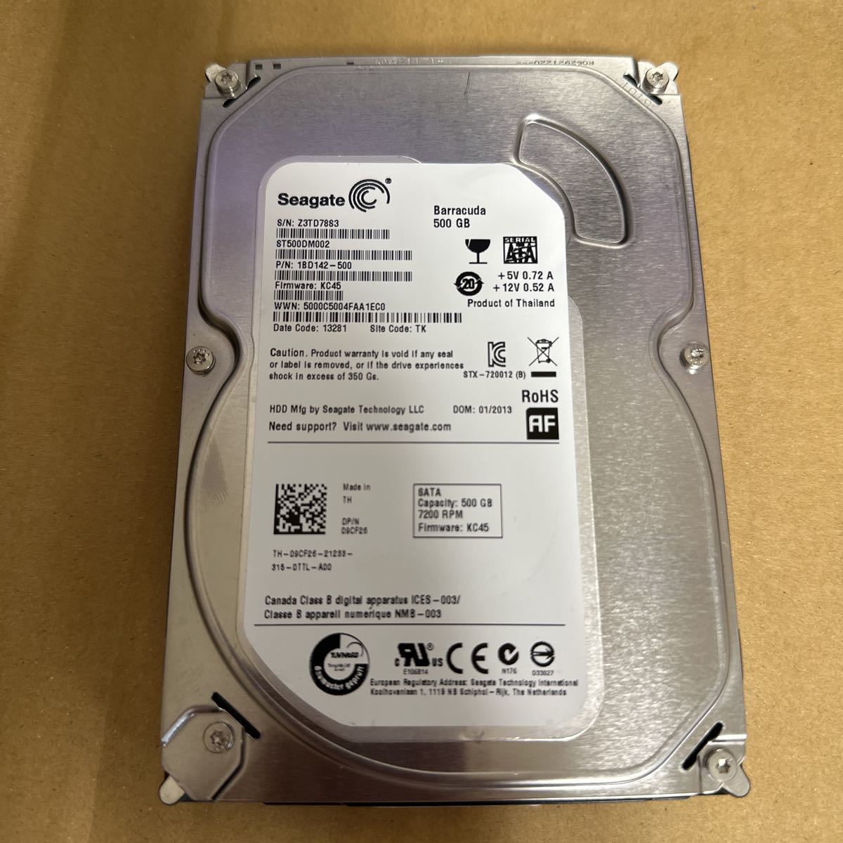Yahoo!オークション - D820 動作保証 使用0時間 /薄型/Seagate SATA 3....