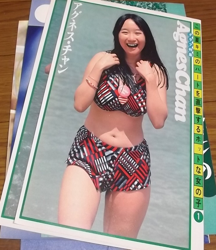 代購代標第一品牌－樂淘letao－★70年代女優【アグネス・チャン】水着9ページ切抜き 送料180円