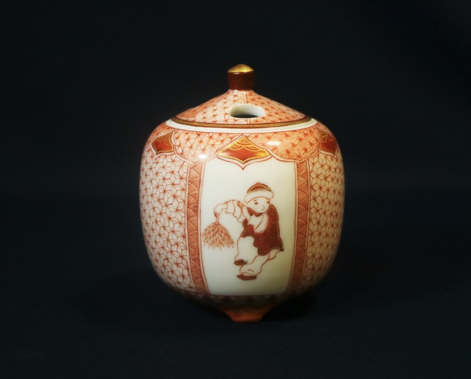 代購代標第一品牌－樂淘letao－福島礼子 赤絵細描からこ文香炉 師：福島武山