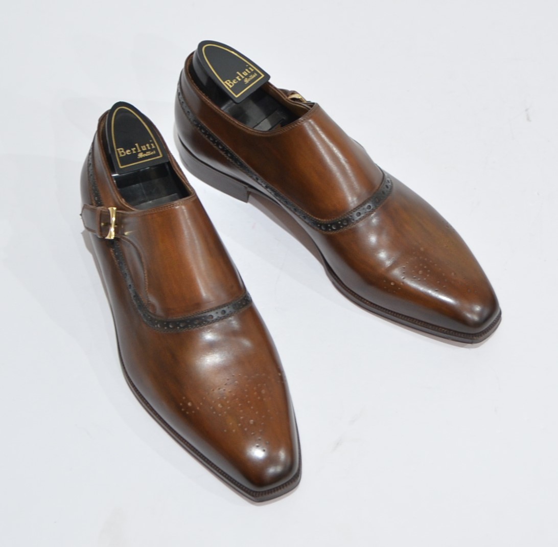 Yahoo!オークション - Berluti ベルルッティ モンクストラップシューズ...