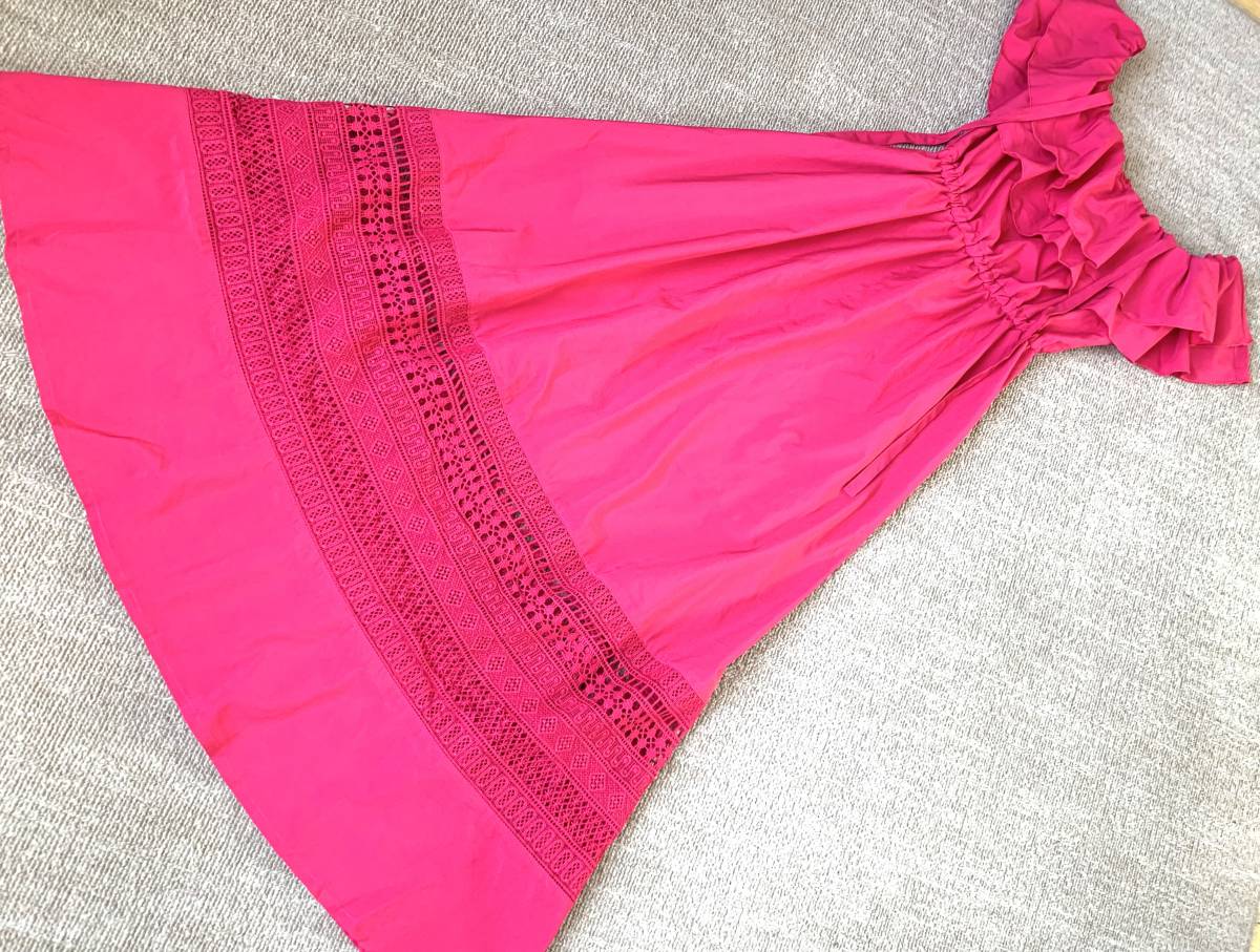 Yahoo!オークション - 389 ロングドレス ショッキングピンク