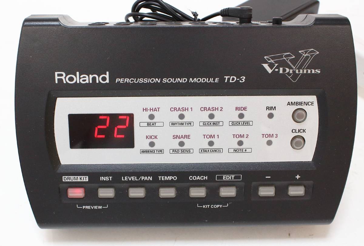 Roland 電子ドラム V-Drums TD-3 音源モジュールのみ NHC08898 Percussion Sound Module(電子ドラム)｜売買されたオークション情報、yahooの ...