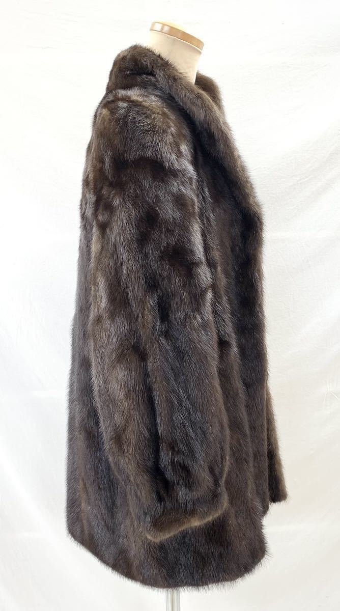 代購代標第一品牌－樂淘letao－FN9156J ELEGANCE L fur SAGA MINK サガミンク 毛皮 ファー ミンク セミロング コート ロングコート ブラウン レディース ...