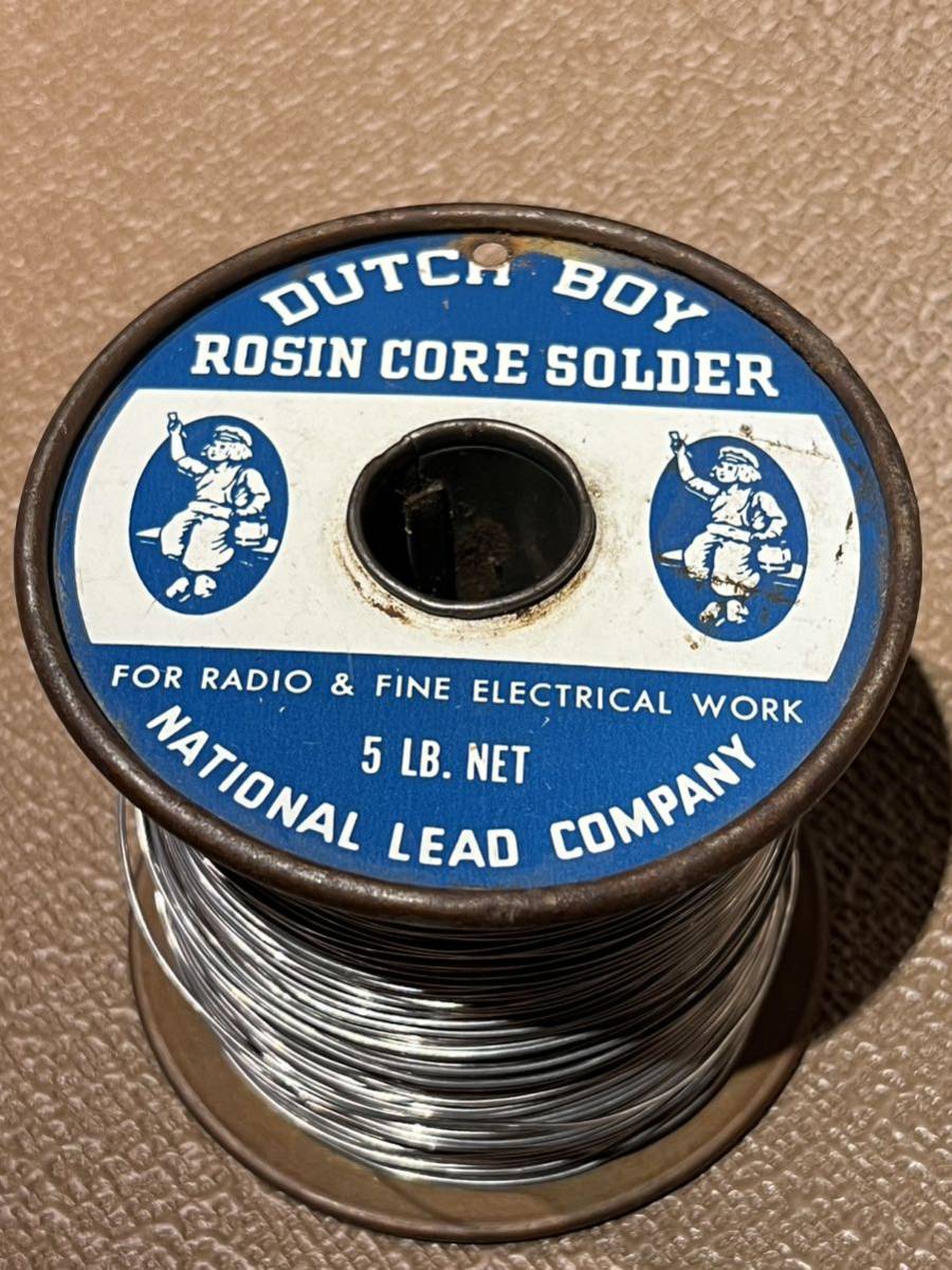 代購代標第一品牌－樂淘letao－1950〜60's DUTCH BOY ROSIN CORE SOLDER 1m切り売り ダッチボーイ 青缶 フラックス入り ハンダ