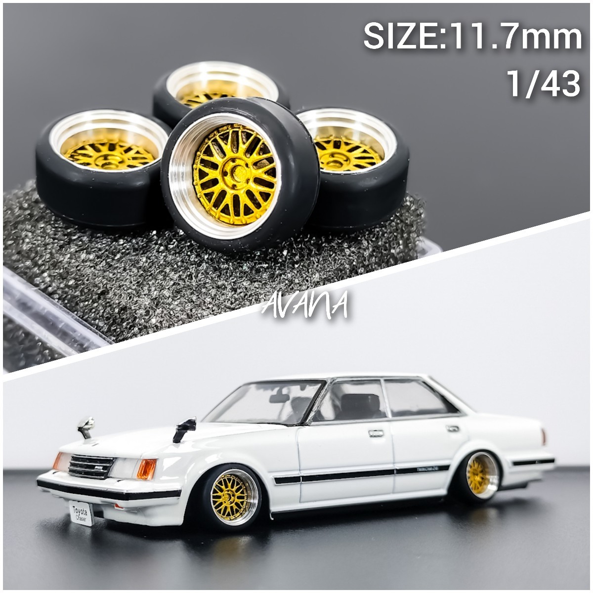 Yahoo!オークション - 1/43 ホイール ミニカー 交換用 (q11)