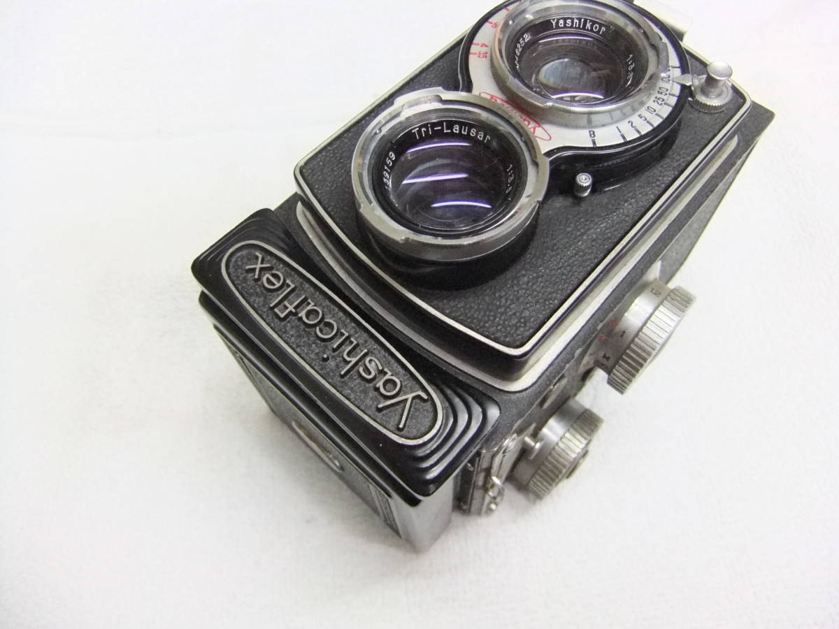 代購代標第一品牌－樂淘letao－1955年発売 Yashica ヤシカ Yashicaflex 二眼レフ ヤシカフレックスC フード,ケース付 動作未確認