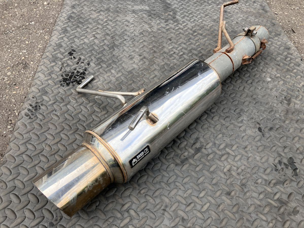 代購代標第一品牌－樂淘letao－RS-R セミステン 社外マフラー 素材 加工用 Φ100 砲弾マフラー サイレンサー絞り無し S15 シルビア SR20DET ターボ用 タイコ部分のみ