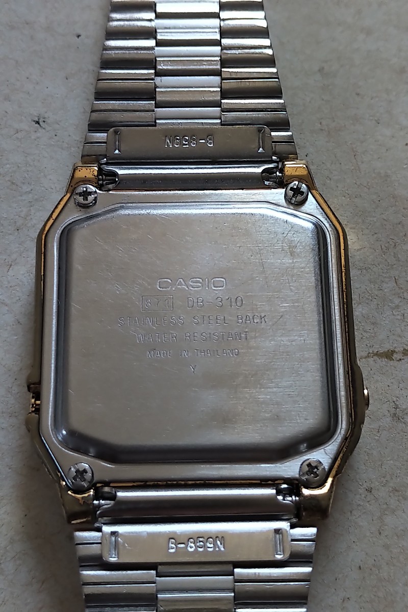 Yahoo!オークション - カシオ CASIO DB-310 DATE BANK 電池交換済み ゴ...
