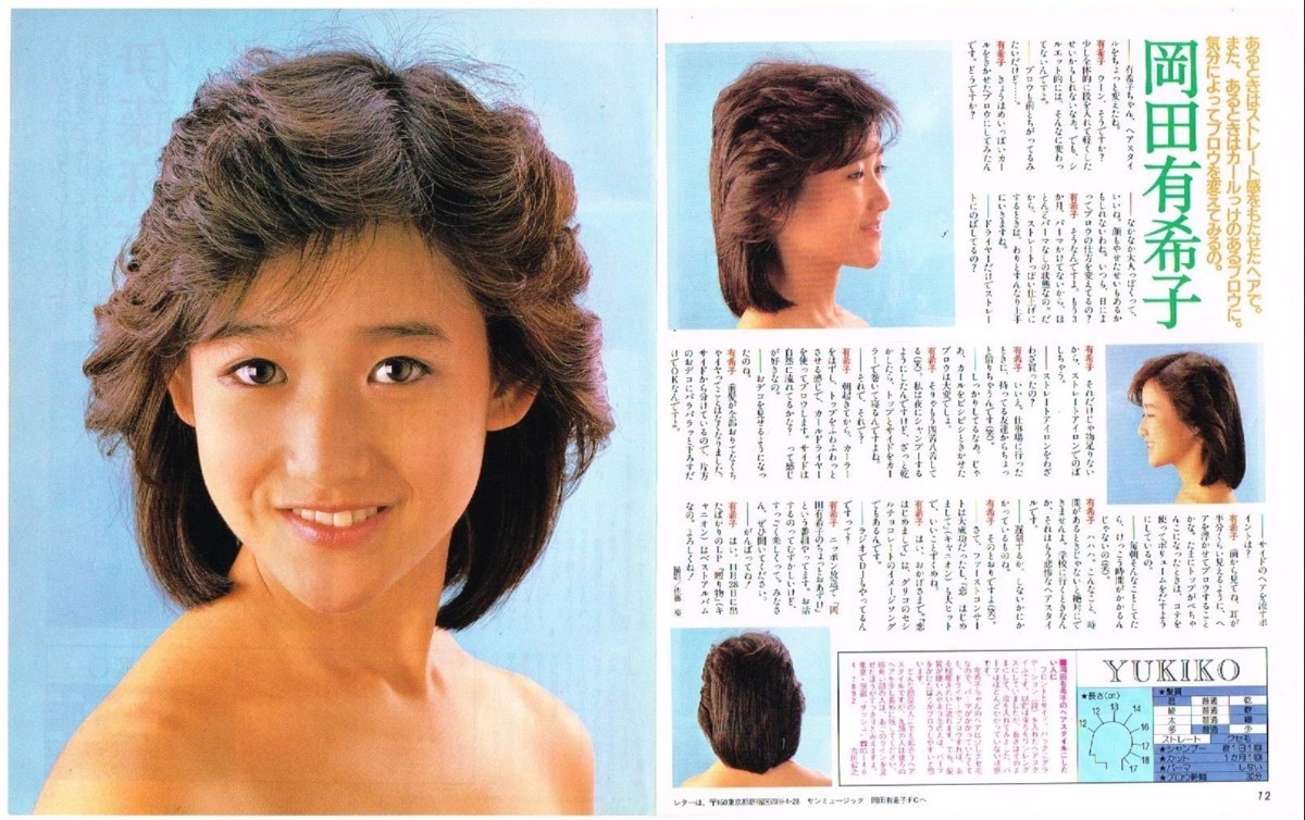 U44 岡田有希子 切り抜き 2p ヘアカタログ 昭和 アイドル 雑誌 明星タレント|売買されたオークション情報、yahooの商品情報をアーカイブ公開 オークファン()