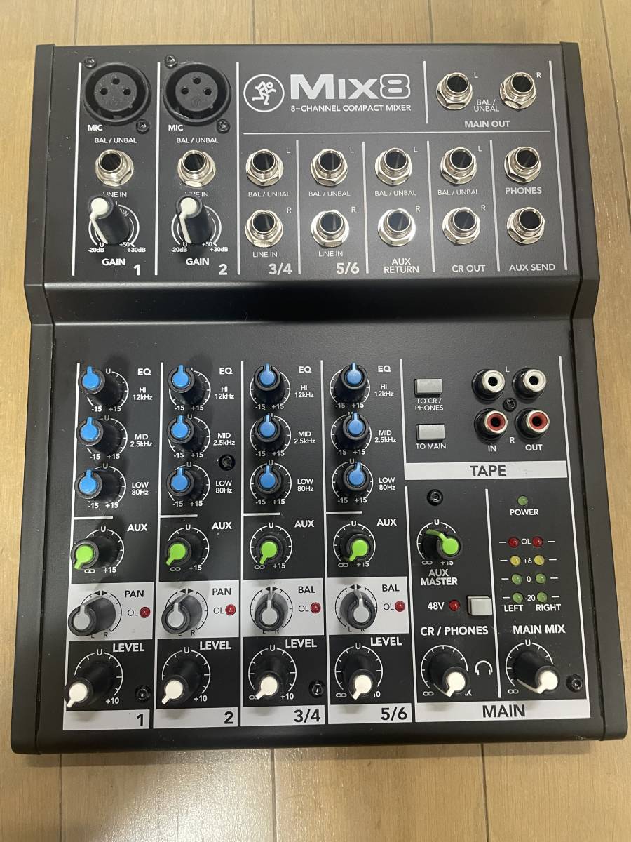 Yahoo!オークション - MACKIE MIX8 8チャンネル コンパクト ミキサー ...