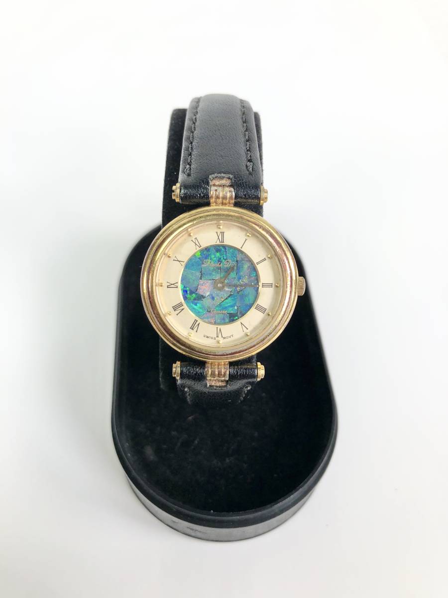 Yahoo!オークション - 0705Aオパールダイヤル クオーツ レディース腕時...