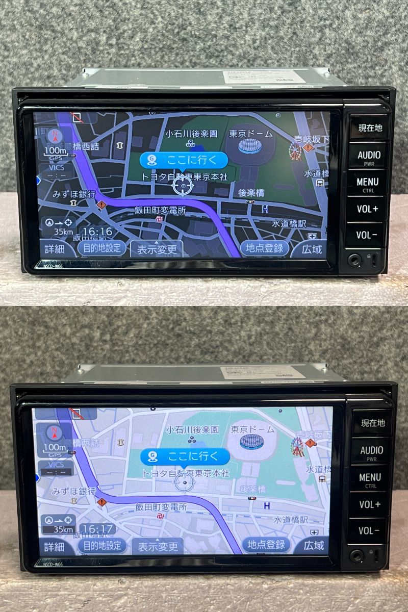 Yahoo!オークション - トヨタ純正 SDナビ NSCD-W66 2017年地図 地デジ(...