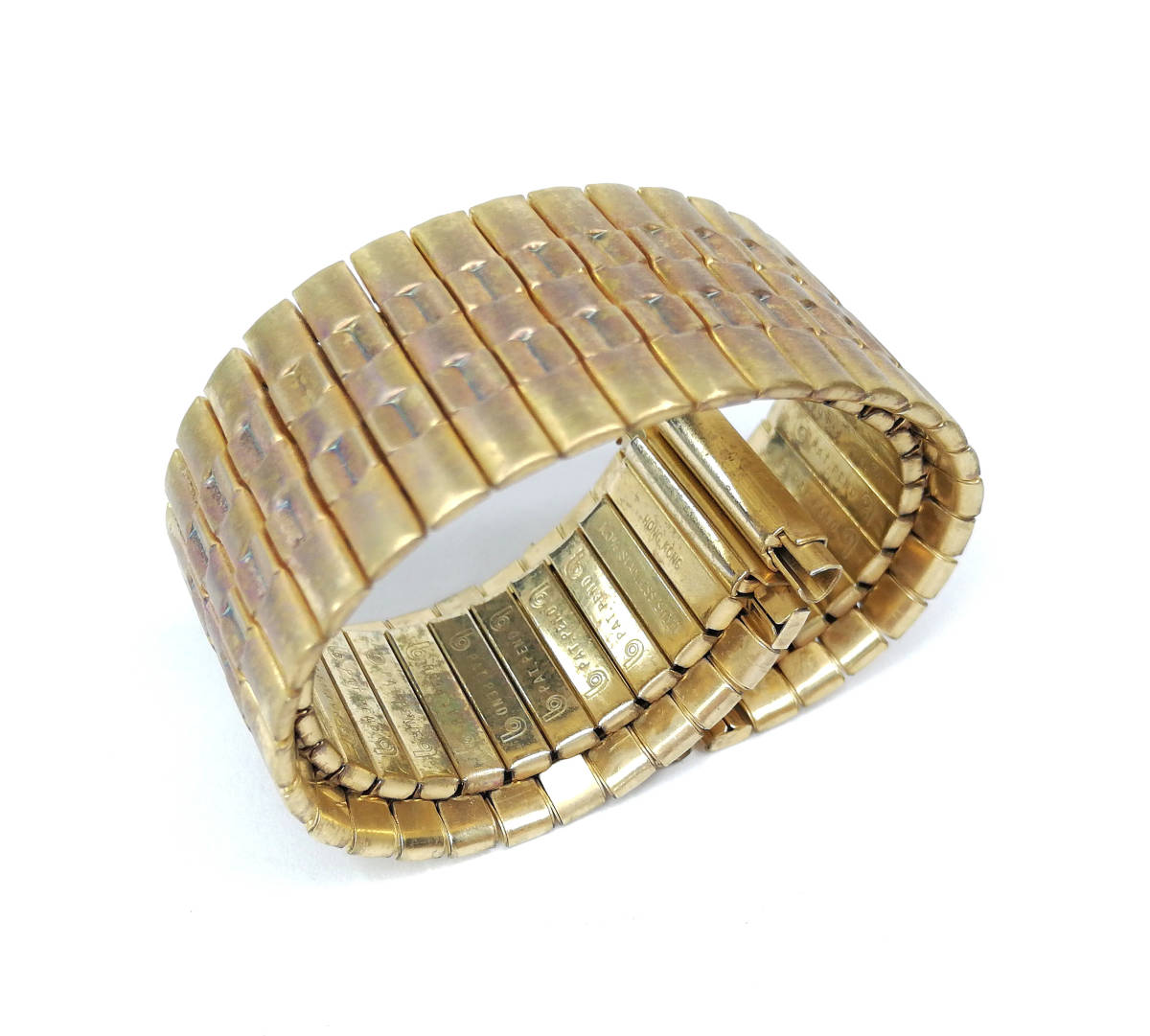 brite 当時もの 幅広 ウォッチバンド ラグ幅18-22mm 腕時計ベルト ブレス 伸縮タイプ ビンテージ レトロ MB1673(金属ベルト)｜売買されたオークション情報、yahooの商品 ...