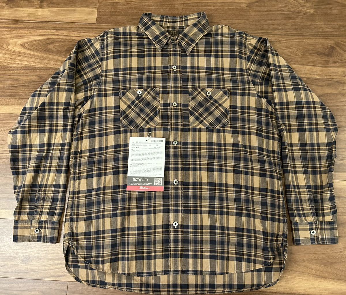 Yahoo!オークション - デラックスウエア チェックシャツ SIZE USL(XL相...