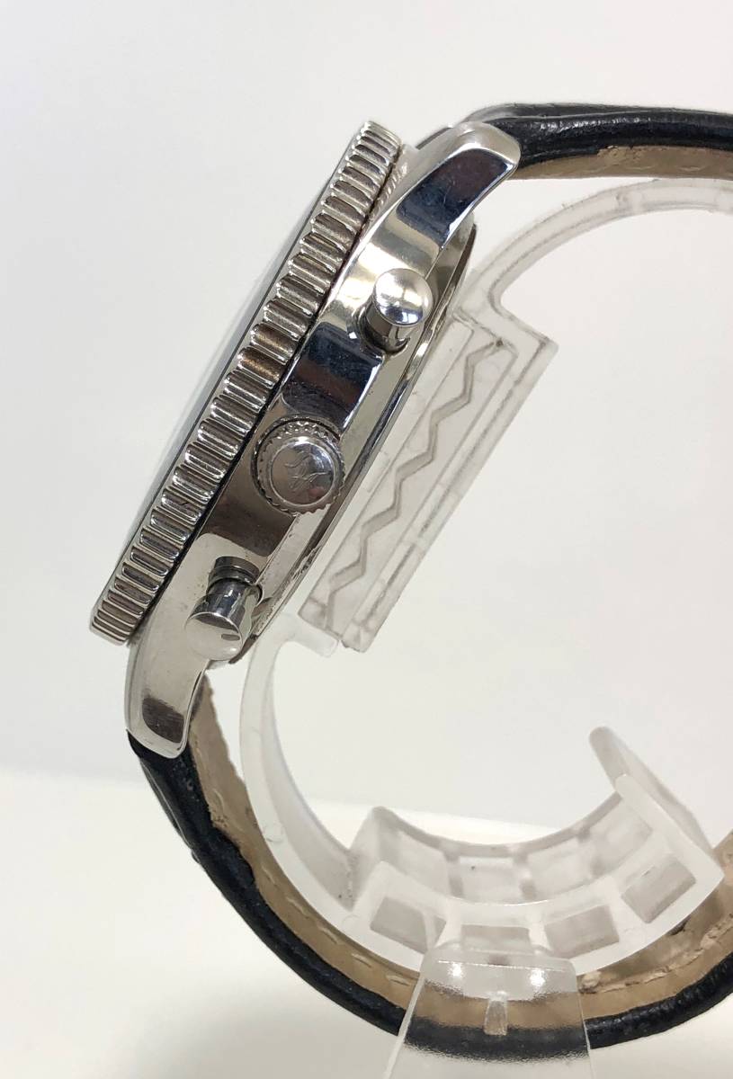 代購代標第一品牌－樂淘letao－時計『WH-9672』★P GUIONNET (ギオネ)★BR600-M★クロノグラフ デイト★ブラック /デイト★稼働品★