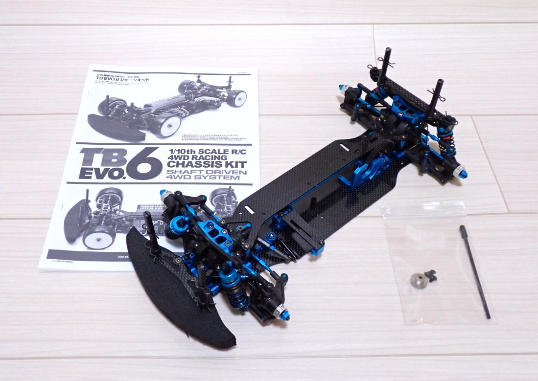 Yahoo!オークション - 1/10 タミヤ TB EVO.6 TBエボ6 シャーシ