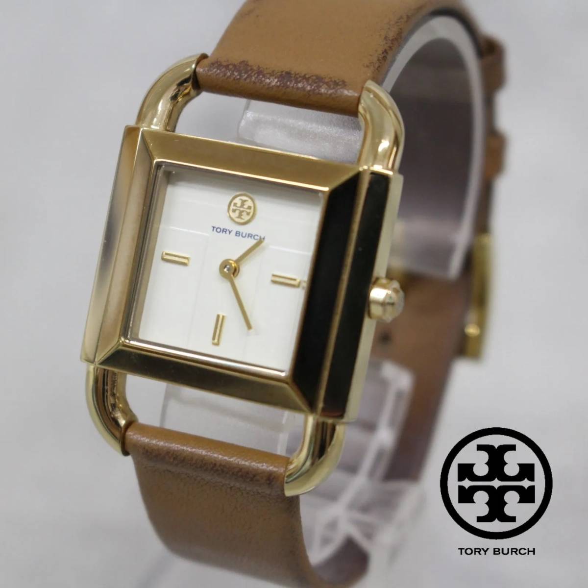 Yahoo!オークション - S136)【電池交換済み/参考3.9万】TORY BURCH/ト...