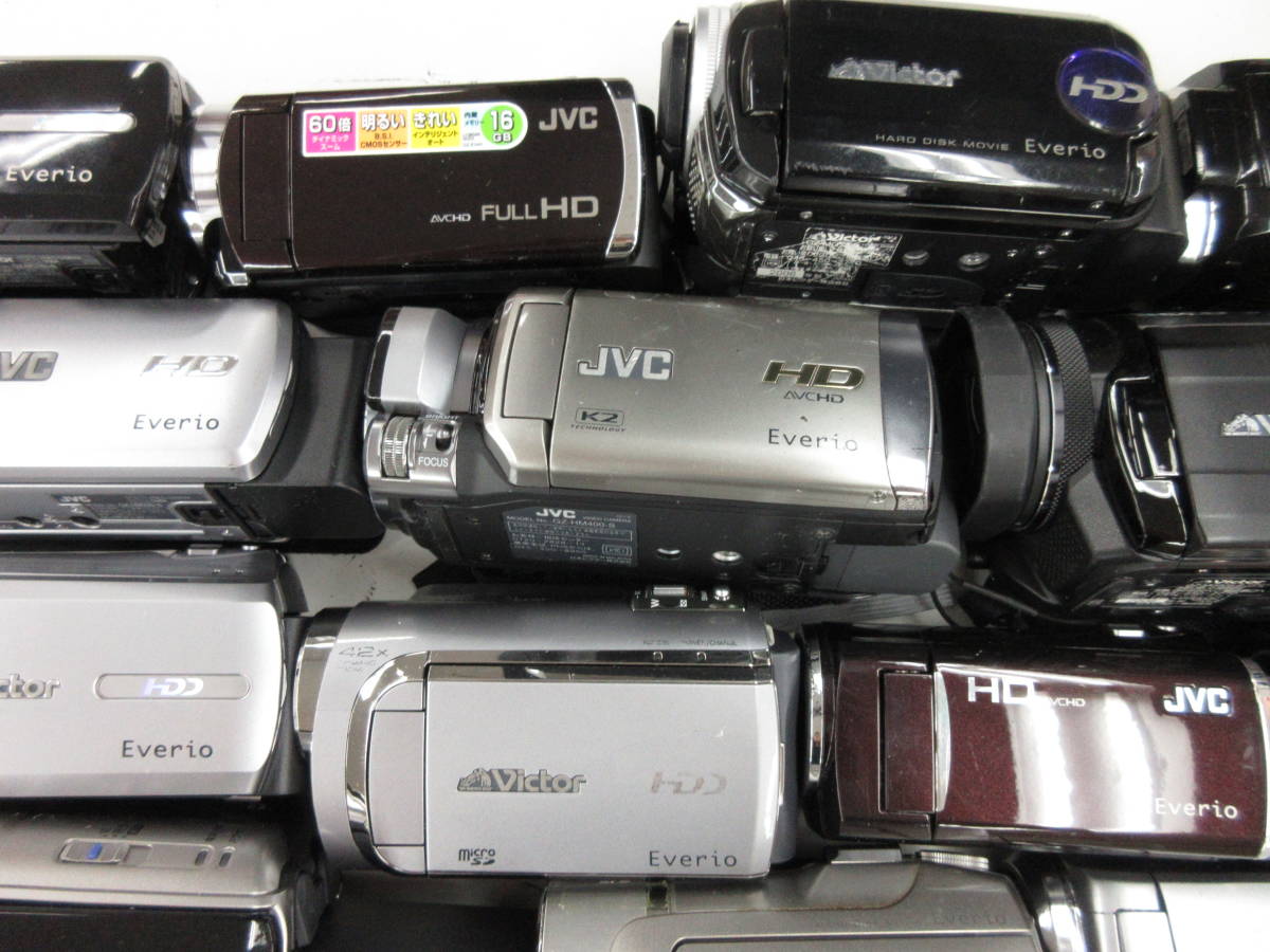 3382U ジャンク JVC GZ-HD7 -HD300 -V570 -MG70 -MG760 -HM570 -HM670 -E180 -X900 等 まとめてセット 37点 動作未確認 同梱 ...