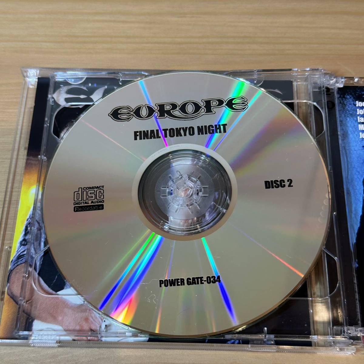 Yahoo!オークション - 中古CD-R・2枚組・EUROPE / FINAL TOKYO NIGHT ...