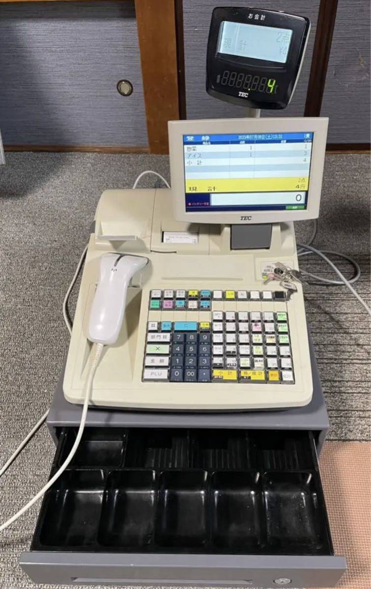 代購代標第一品牌－樂淘letao－L1 東芝テック TEC 電子レジスター MA-2055/タッチスキャナー HS-560-UB