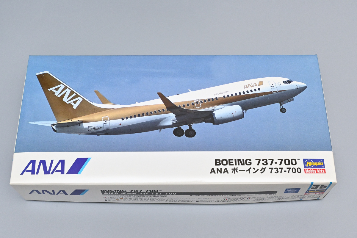 代購代標第一品牌－樂淘letao－★ ハセガワ 1/200 ANA ボーイング737-700 ゴールドジェット プラモデル 新品・未使用品 ★