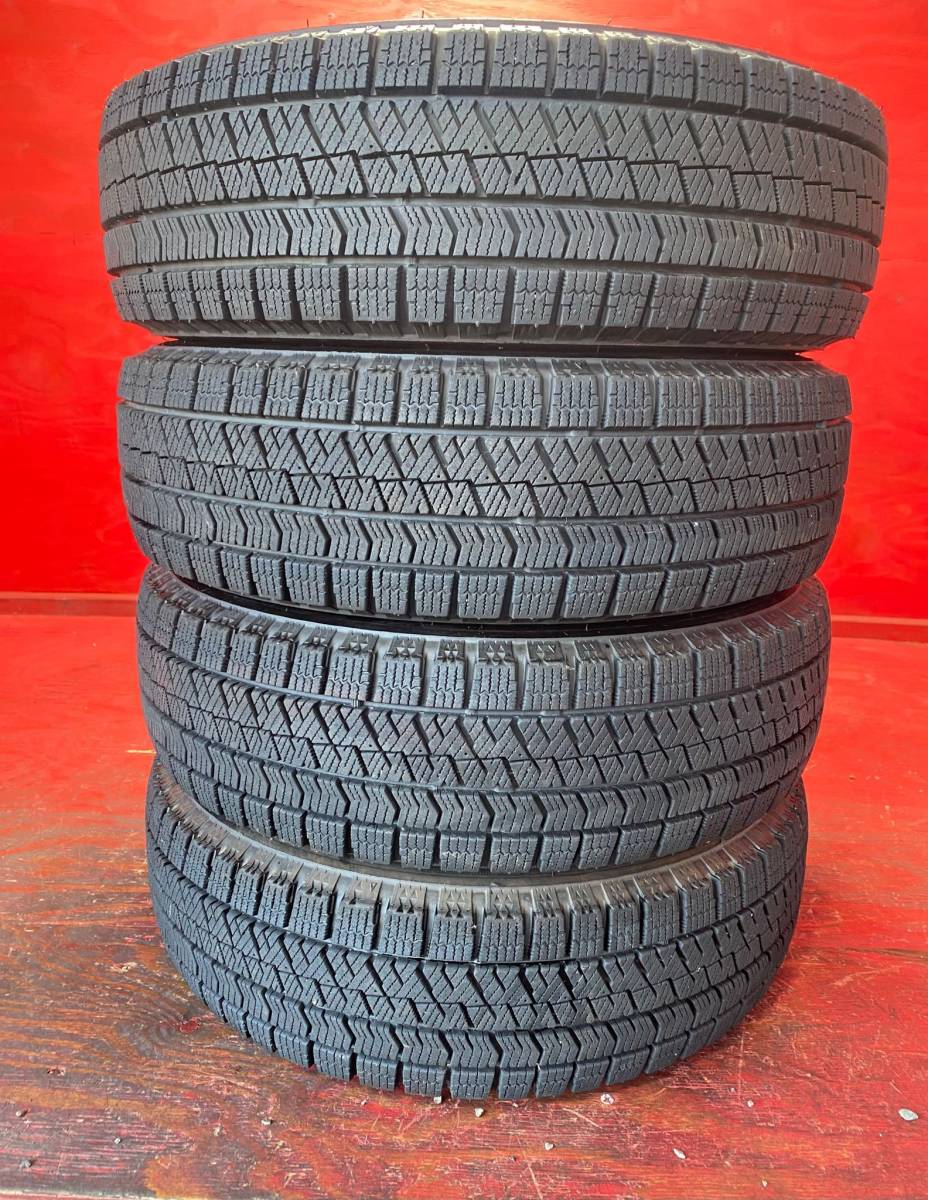 代購代標第一品牌－樂淘letao－155/65/R13 BRIDGESTONE BLIZZAK VRX2 製造年2017, 4本 80% バリ山 アルミホイール付き *727