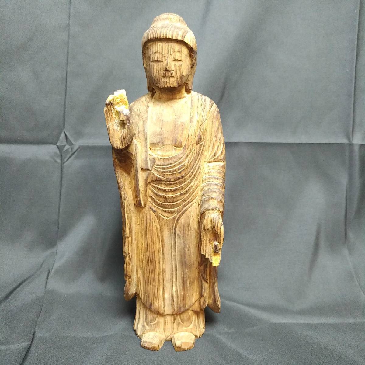 Yahoo!オークション - コレクター放出品 仏像 木製 木彫り 骨董品 古美...