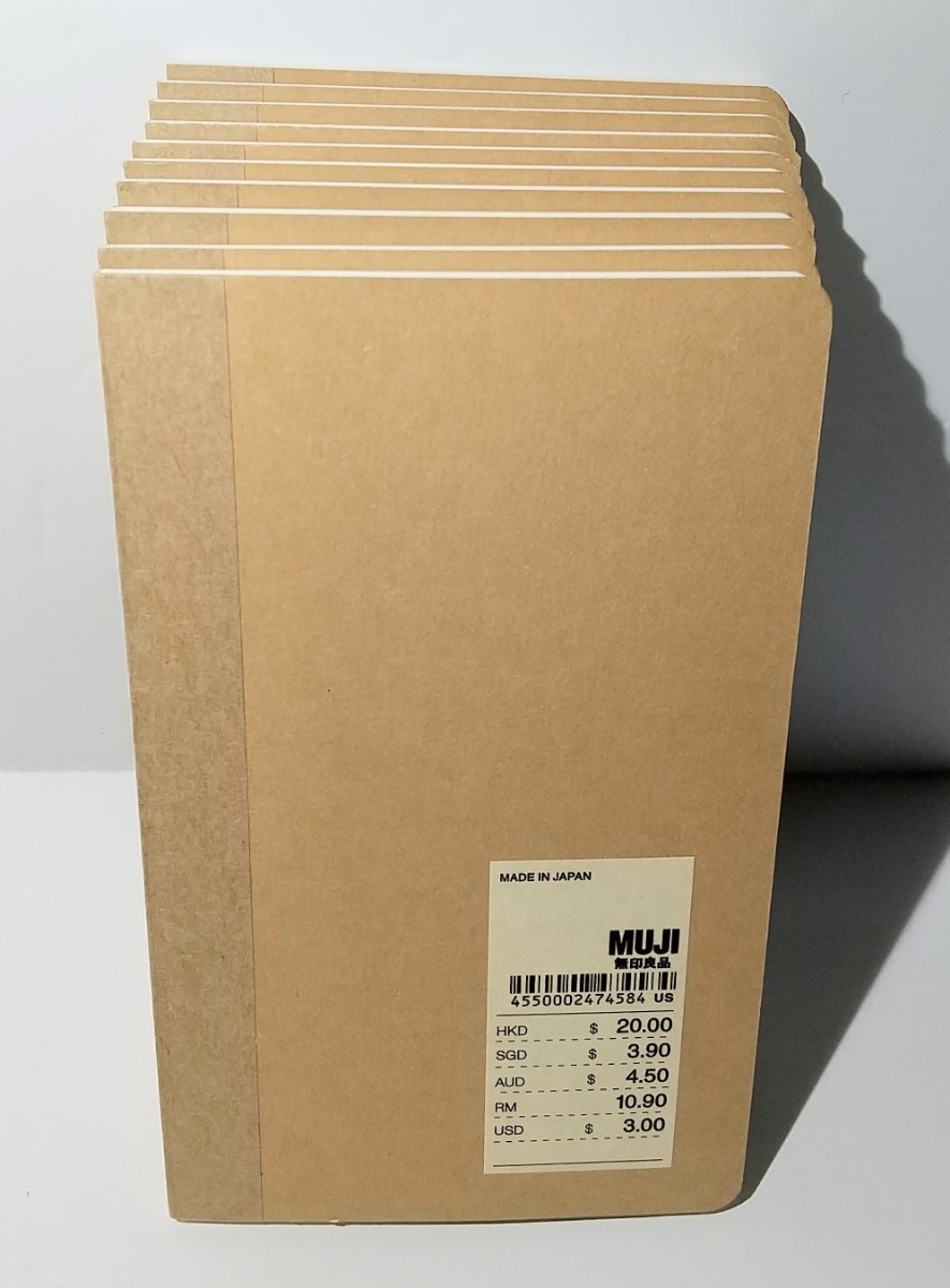 Yahoo!オークション - 無印良品 MUJI 上質紙 A6スリムノート 40枚 無地...