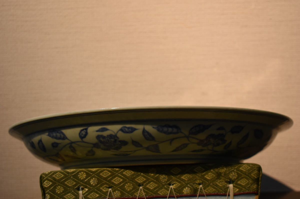 Yahoo!オークション - 【GE】R21【コレクター所蔵品】明永楽 染付大皿 ...