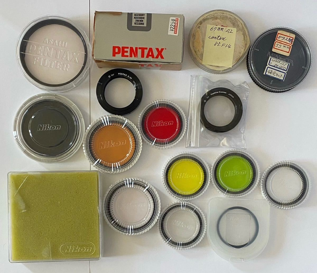 Yahoo!オークション - 230728D ジャンク品 Nikon他【フィルター】52〜8...