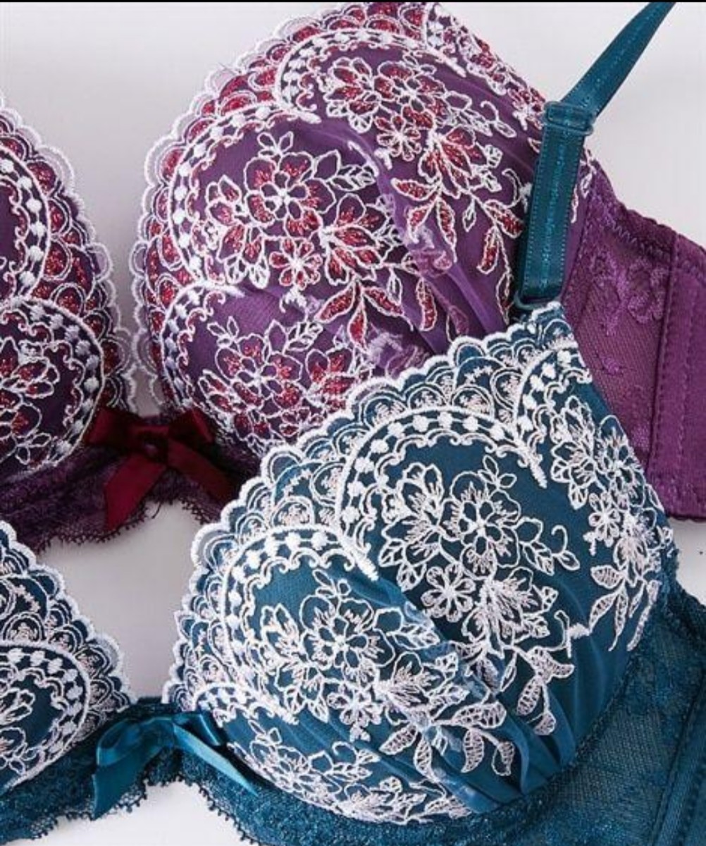 代購代標第一品牌－樂淘letao－2-23 新品 F80 L ブラジャー＆ショーツセット 繊細に輝くラメが魅力的なイマドキカラー 下厚カップでバストメイクも