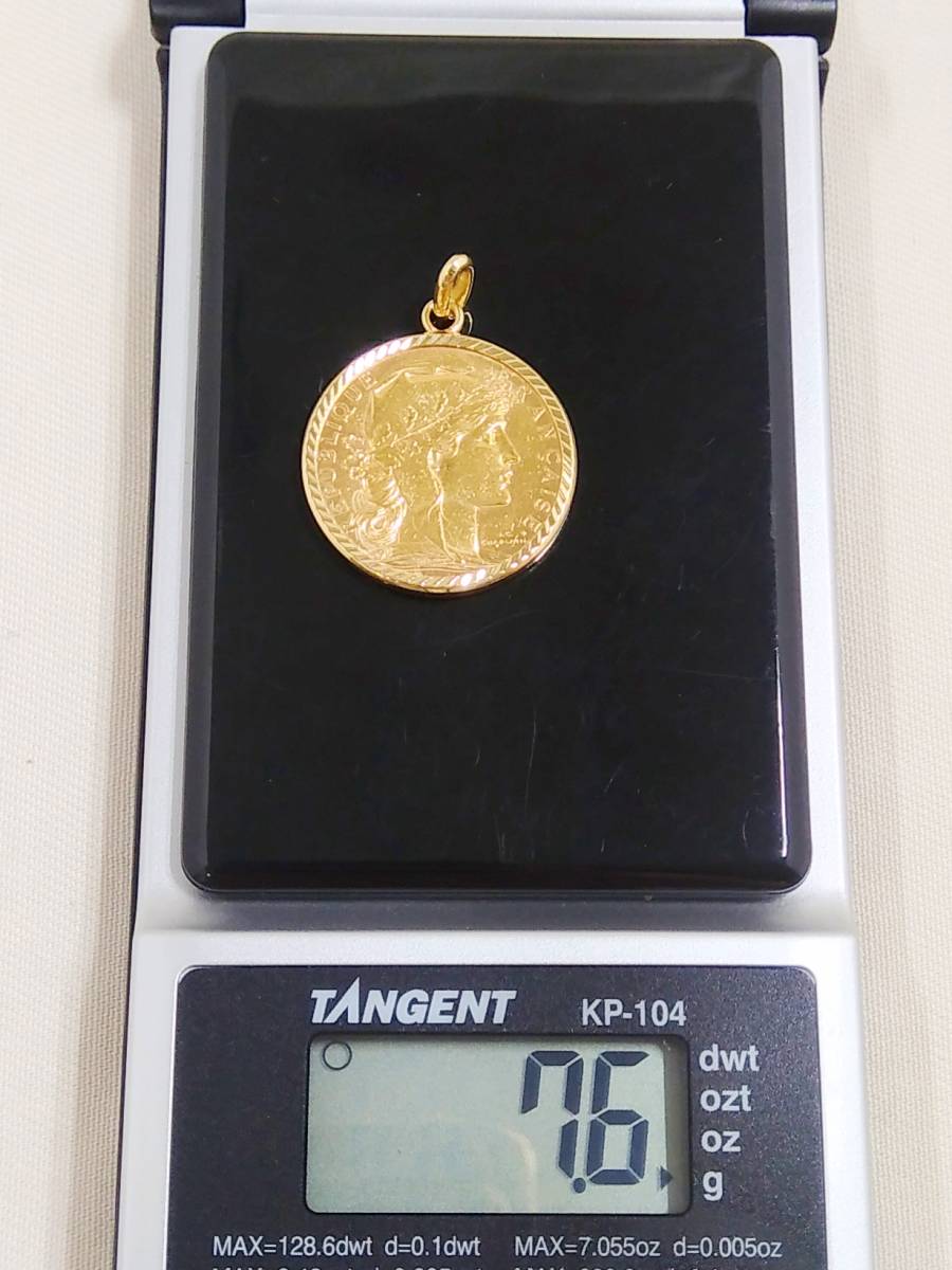 Yahoo!オークション - K20／K18 750（バチカン部分） 7.6g コイントッ...