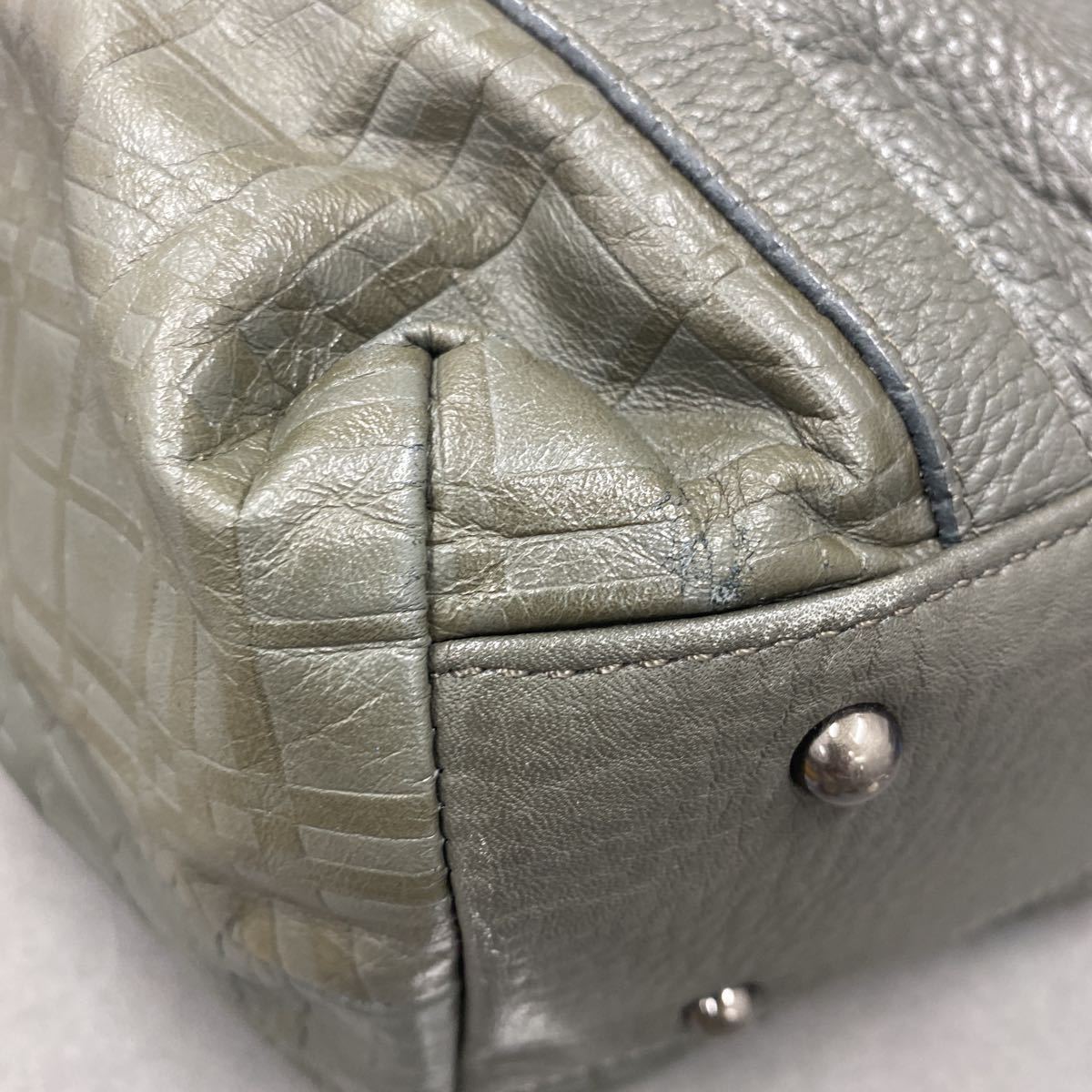 Yahoo!オークション - Fg3 BURBERRY バーバリー ハンドバッグ トートバ...