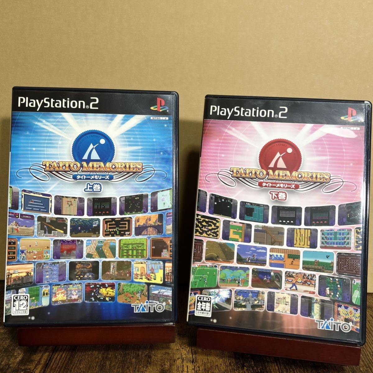 代購代標第一品牌－樂淘letao－タイトーメモリーズ 上巻 / 下巻 TAITO Playstation2 プレステ2 2本セット PS2ソフト レトロゲーム