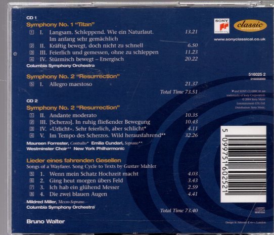 Yahoo!オークション - b519 Bruno Walter / Mahler SYMPHONIES No.1