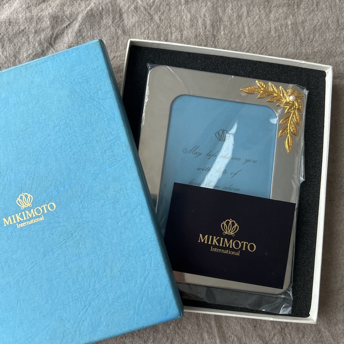 代購代標第一品牌－樂淘letao－MIKIMOTO*写真立て フォトフレーム ミキモト フォトスタンド 専用箱入り 新古品