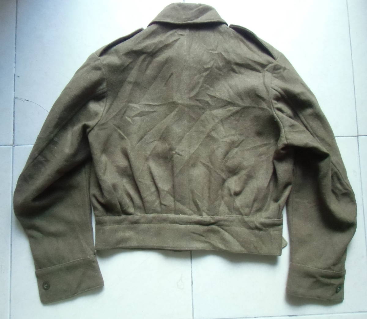 Yahoo!オークション - 希少上品40年代WW2英軍イギリス軍P37バトルドレ...