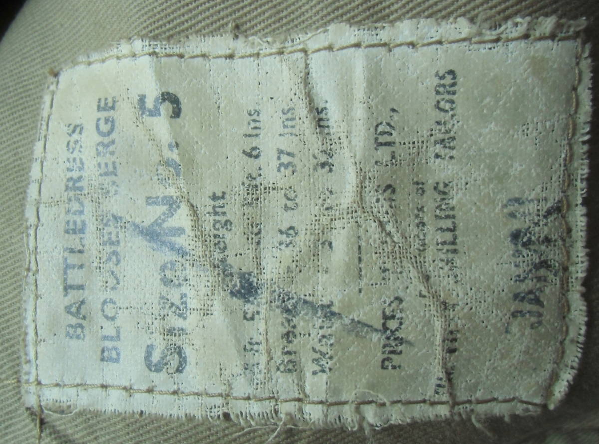 Yahoo!オークション - 希少上品40年代WW2英軍イギリス軍P37バトルドレ...